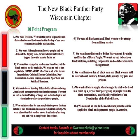 Wisconsin New Black Panther Party | PPT