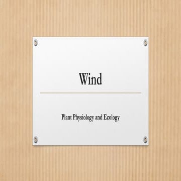 Wind as an ecological factor and its importance | PPT