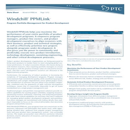 PTC Windchill PDMLink Data Sheet – Streamlining Product Data Management.pdf