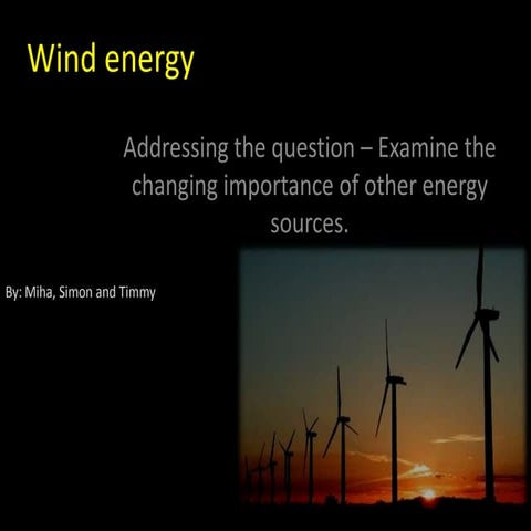 Wind energy | PPTX