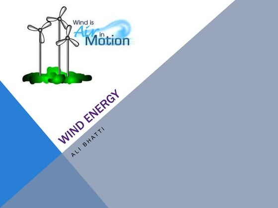 Wind power PRESENTATION | PPT