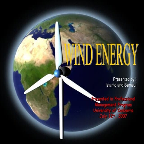 WIND ENERGY | PPT