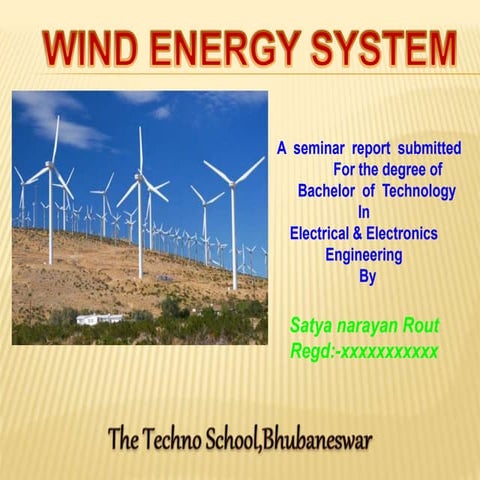 Wind energy | PPTX