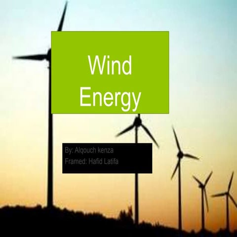 Wind energy | PPT