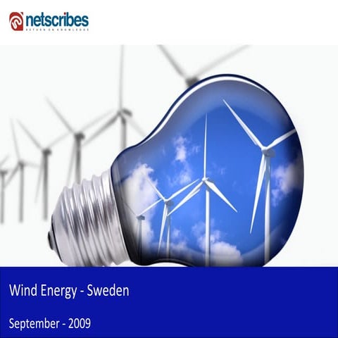Wind Energy - Sweden - Sample | PDF