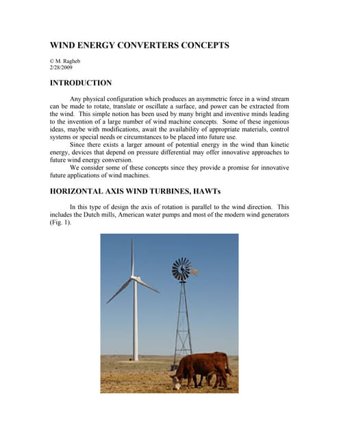 Wind Turbines | PPTX | Technology & Computing