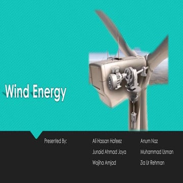 Wind Energy Presentation | PPTX
