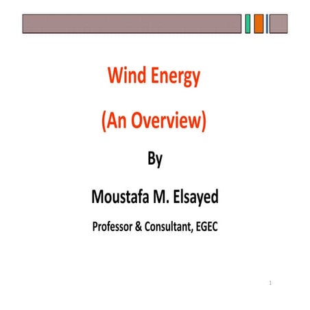 Wind energy overview 170908 | PPT