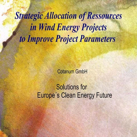 Wind Energy Project Strategy - Improvements | PPT