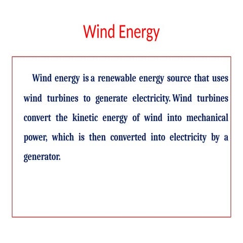 Introduction of Wind Energy, and O.T.E.C | PPTX