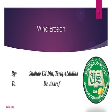 Wind erosion | PDF