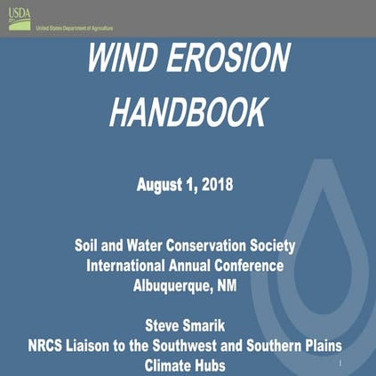 Wind erosion handbook | PPTX