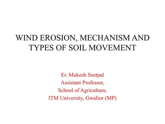 SOIL AND WATER CONSERVATION ENGINEERING .pptx | Weather | Science