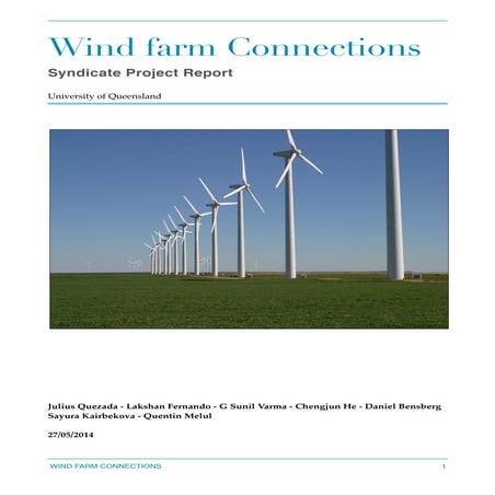 Wind farm connections | PDF