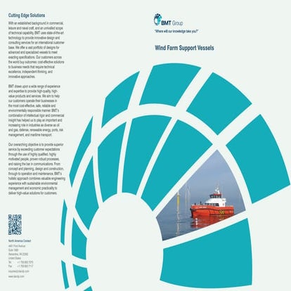 Wind farm support vessel brochure | PDF