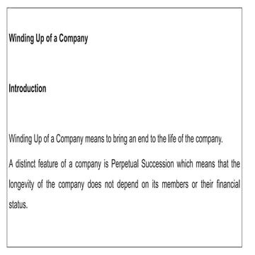 winding up and Dissolution business lawLegal aspects of business mba | PPTX