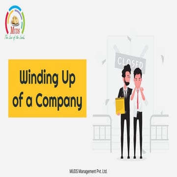Winding Up of a Company - Muds Management | PPT