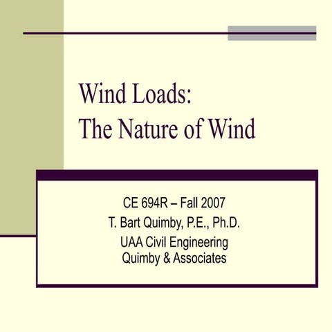 Wind_Nature, loads for calculating the forces | PPT