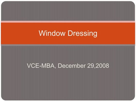 How to window_dress[1] | PPT