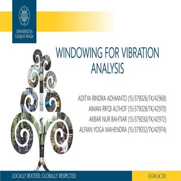 Windowing for vibration analysis | PPTX