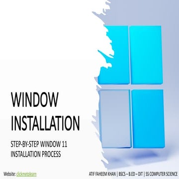 Comprehensive Step-by-Step Guide to Installing Windows 11 Operating ...