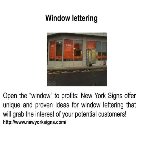 Window lettering | PPTX