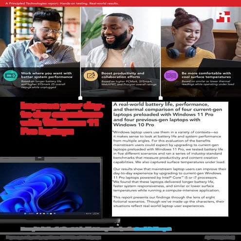 Improve your day-to-day experience with Windows 11 Pro laptops | PDF