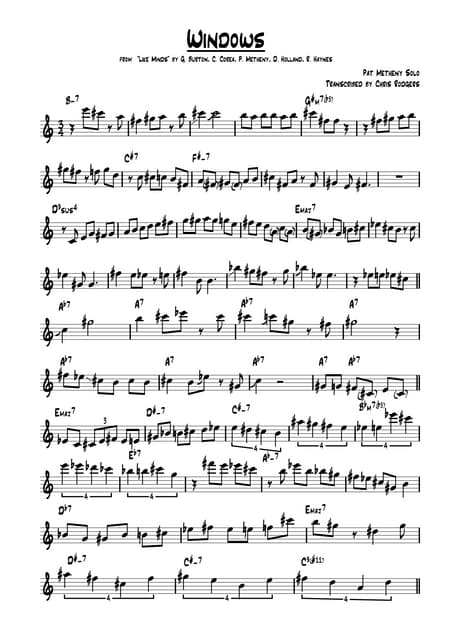 In your own sweet way - Wes solo | PDF