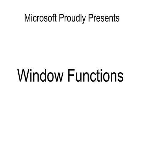 Windows | PPT