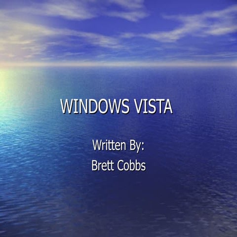 Windows Vista | PPT