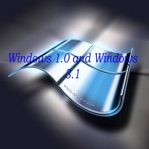 Windows 1 | PPT