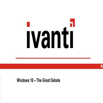 Windows 10 Updates - The Great Debate | PPTX