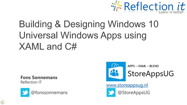 Building And Designing Windows 10 Universal Windows Apps Using Xaml And C Ppt