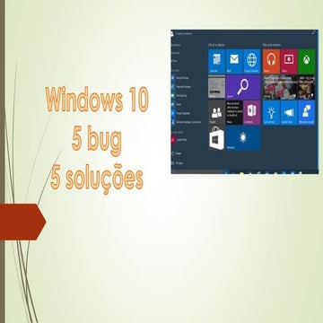 Windows 10 bugs | PPT