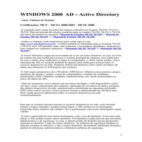 Windows 2000 ad