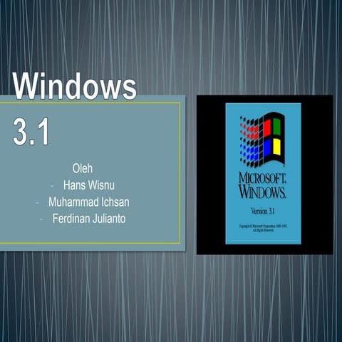 Windows 3.1 | PPTX