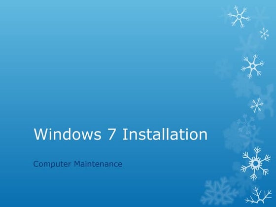Windows 8 Installation Pptx