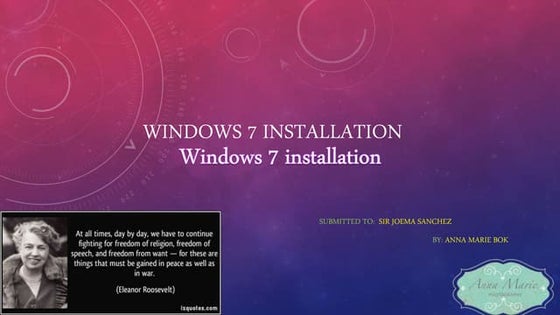 Windows 7 installation step by step | PDF