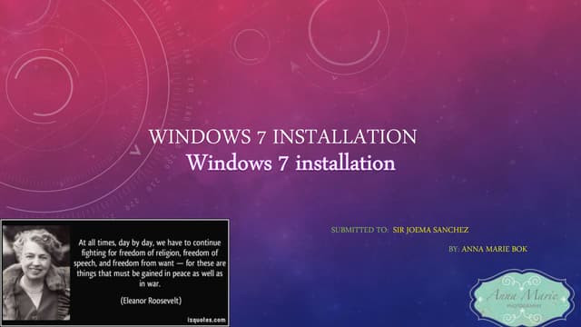 Windows 7 installation step by step | PDF