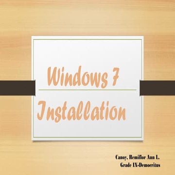 windows 7 installation.pptx