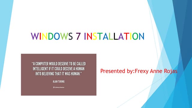 Windows 7 installation step by step | PDF