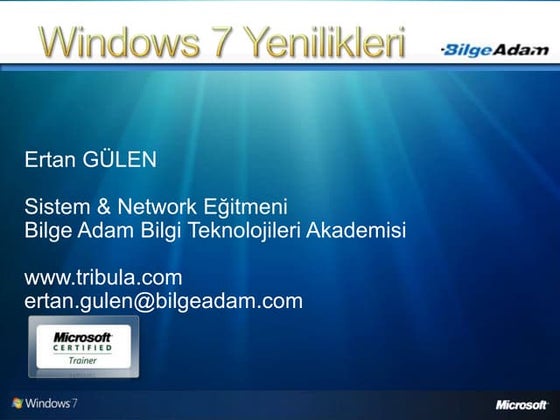 Windows 8.1 ile tanışın | PPTX