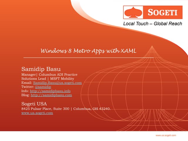 Windows 8 Metro Apps With Xaml Grdevday Ppt
