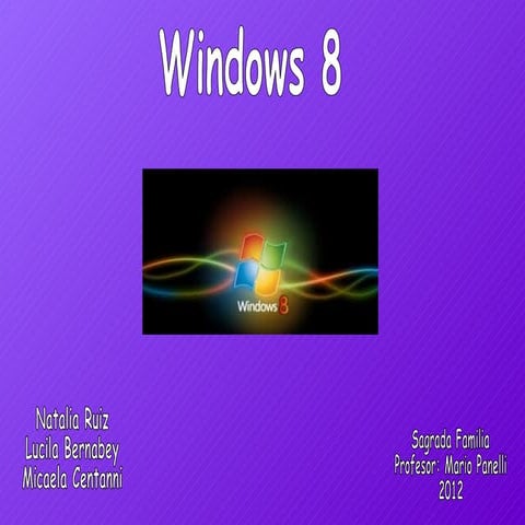 Principales características de windows 8 | DOCX