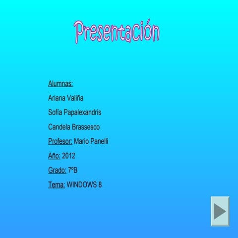 Presentación Windows 8 | ODP