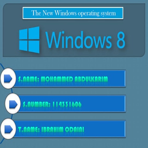 About Windows 8 | PPT