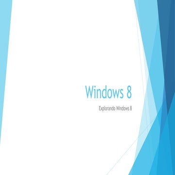 Windows 8. clase 1 | PPTX