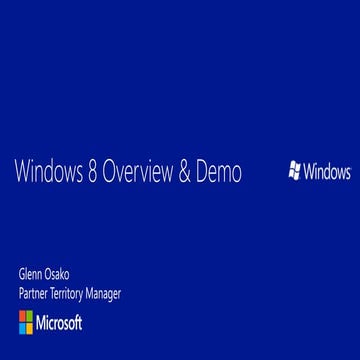 Windows 8 Preso | PPT