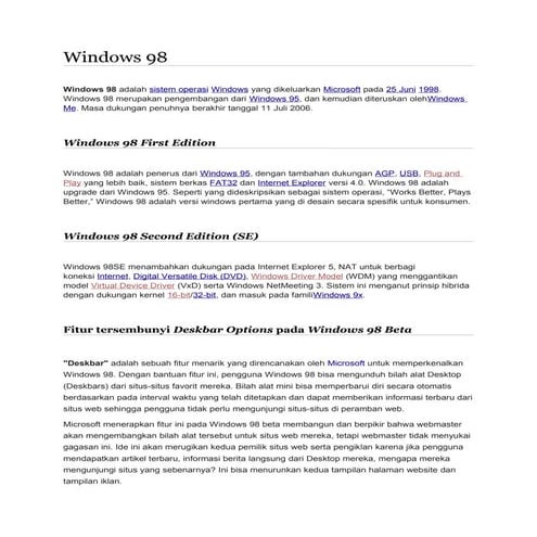 Windows 98 | DOC