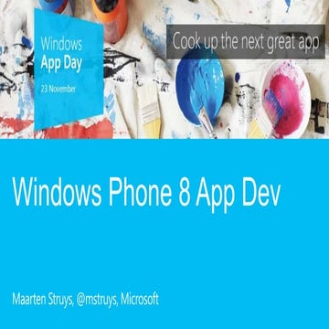 Windows Phone 8 App Development | PPT